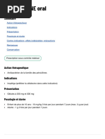 Astaph 500 : Indications et Posologie | PDF | Allaitement ...