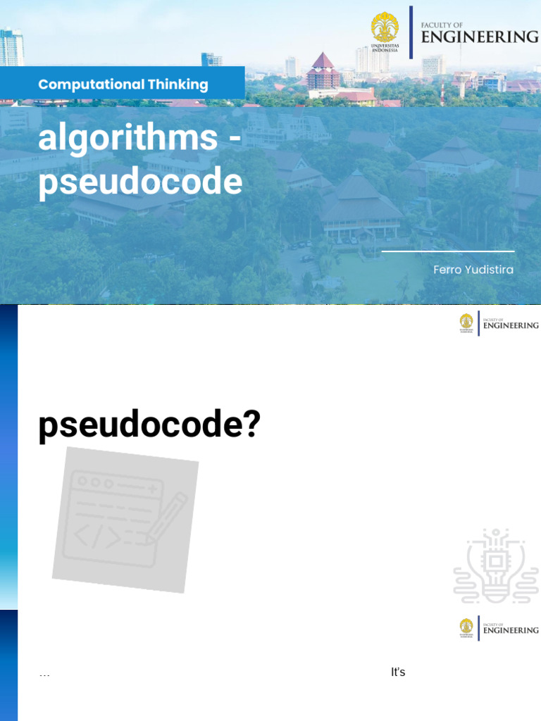 4. Algorithms - Pseudocode_for Student | PDF | Algorithms | Computer ...