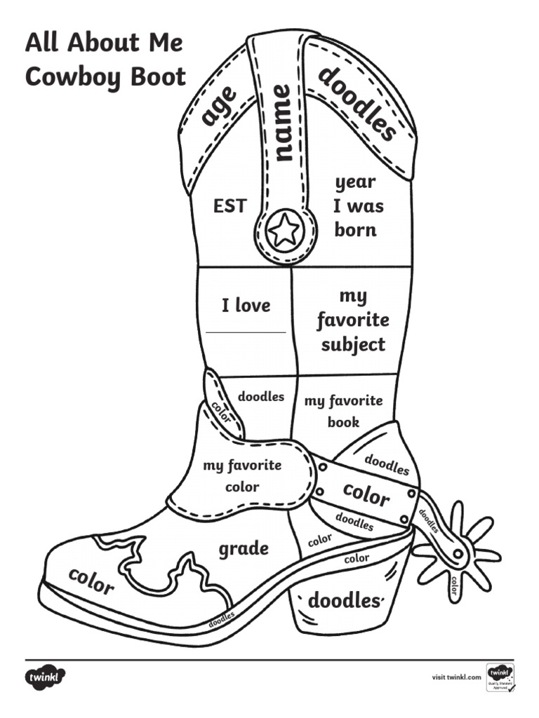 Cowboy Boot Activity Us Ss 17225027 | PDF