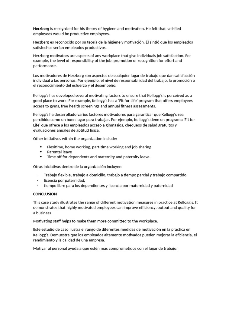 Case Study English Motivation | PDF