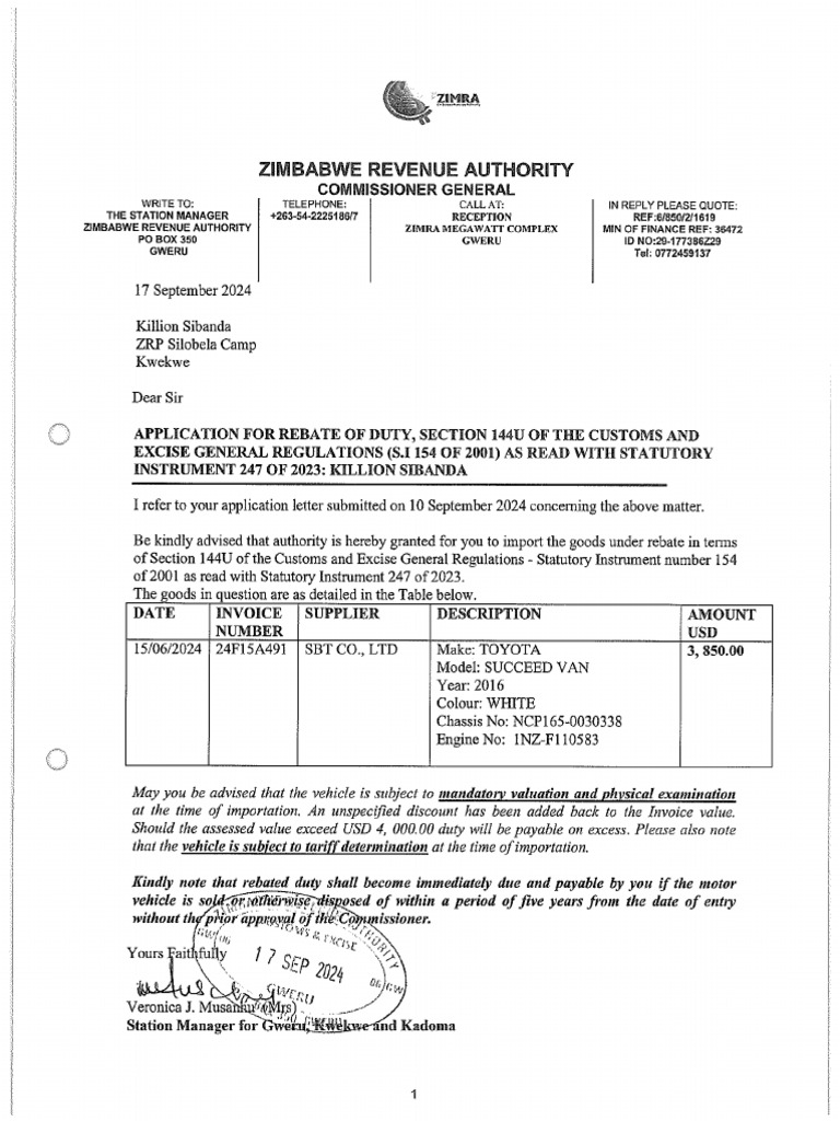 Rebate Letter | PDF