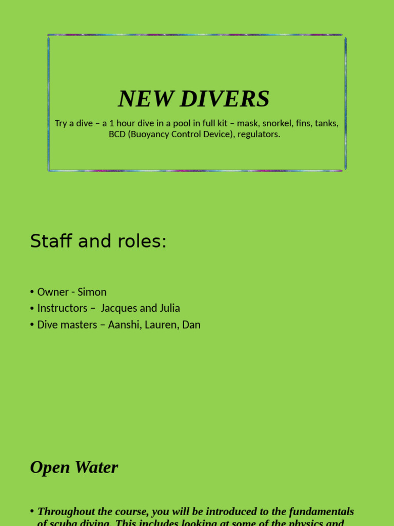 New Divers | PDF