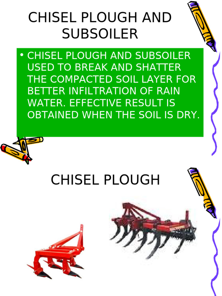 Chisel Plough and Subsoiler Overview | PDF | Plough | Horticulture