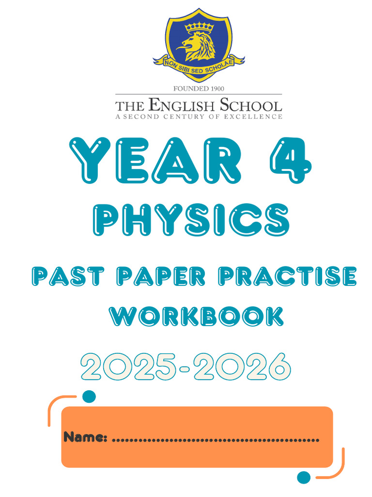 Year 4 Physics Past Paper Workbook | PDF | Waves | Frequency