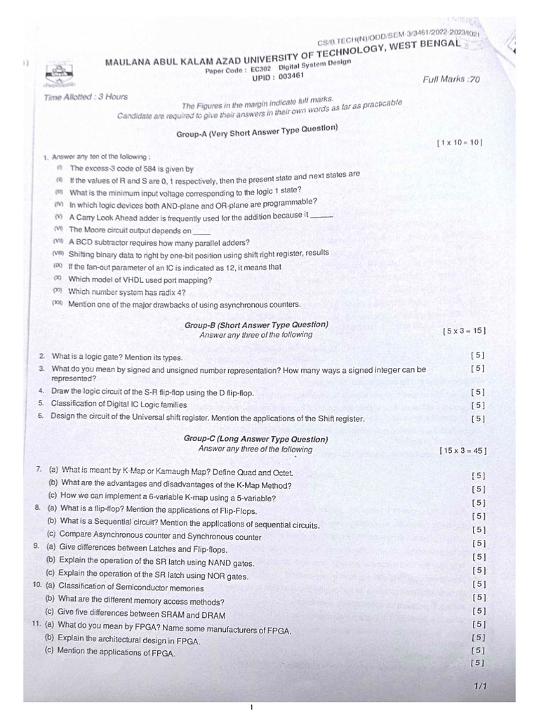 Digital System and Design | PDF