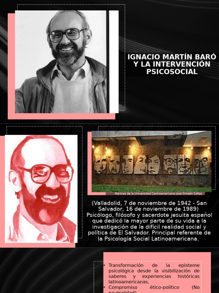 Ignacio Martín Baró y La Intervención Psicosocial | PDF | Sicología ...