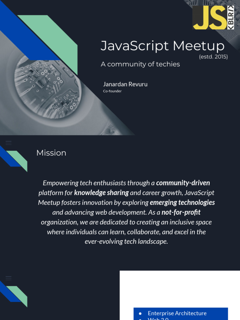 JavaScript Meetup Introduction - 16 Nov 2024 | PDF