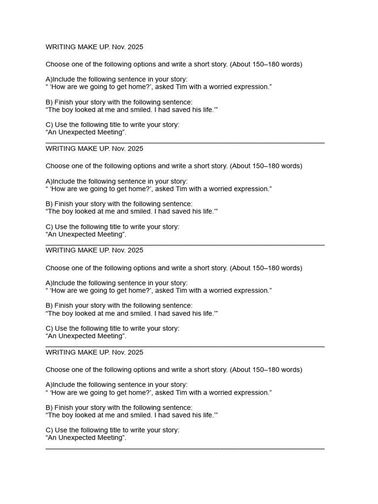 Writing Make Up | PDF