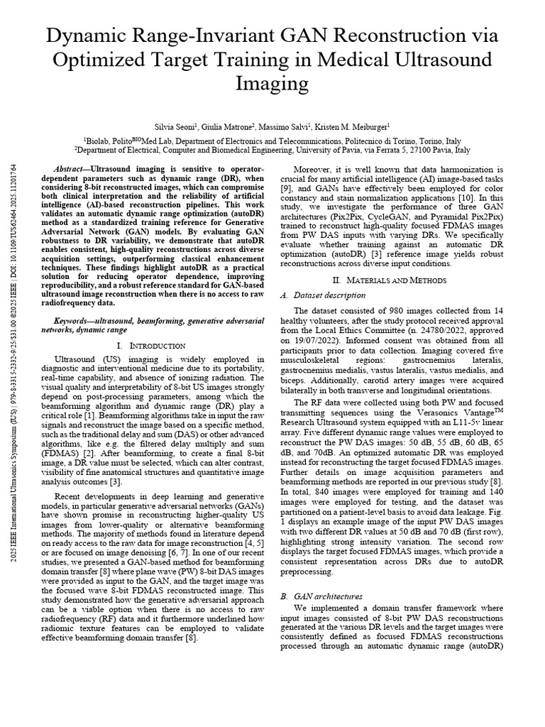 Dynamic Range-Invariant GAN Reconstruction Via Optimized Target ...