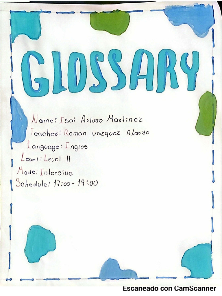 Glossary - Isai Arturo Martínez | PDF