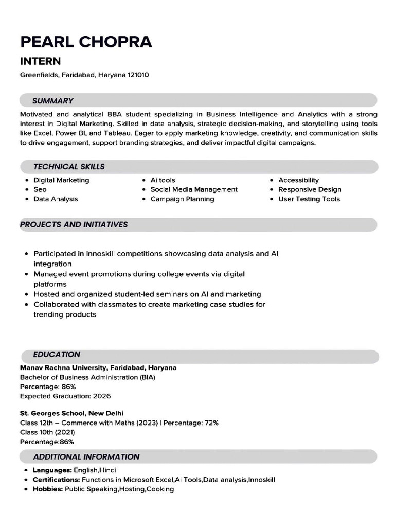 Updated Resume | PDF