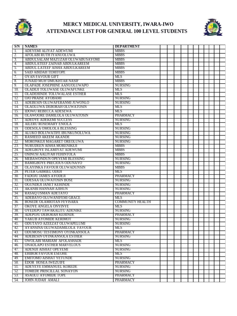 Attendance 5 | PDF