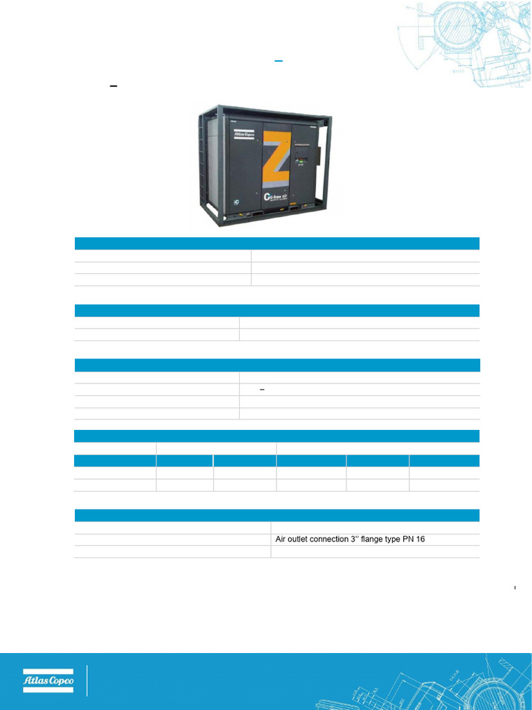 Atlas Copco ZT 55 Oil-Free Compressor | PDF