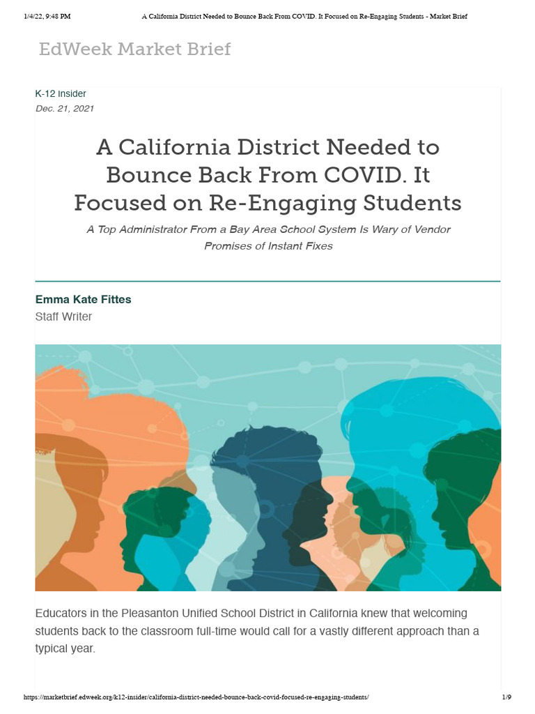 A California District Needed To Bounce Back From COVID. It Focused On ...
