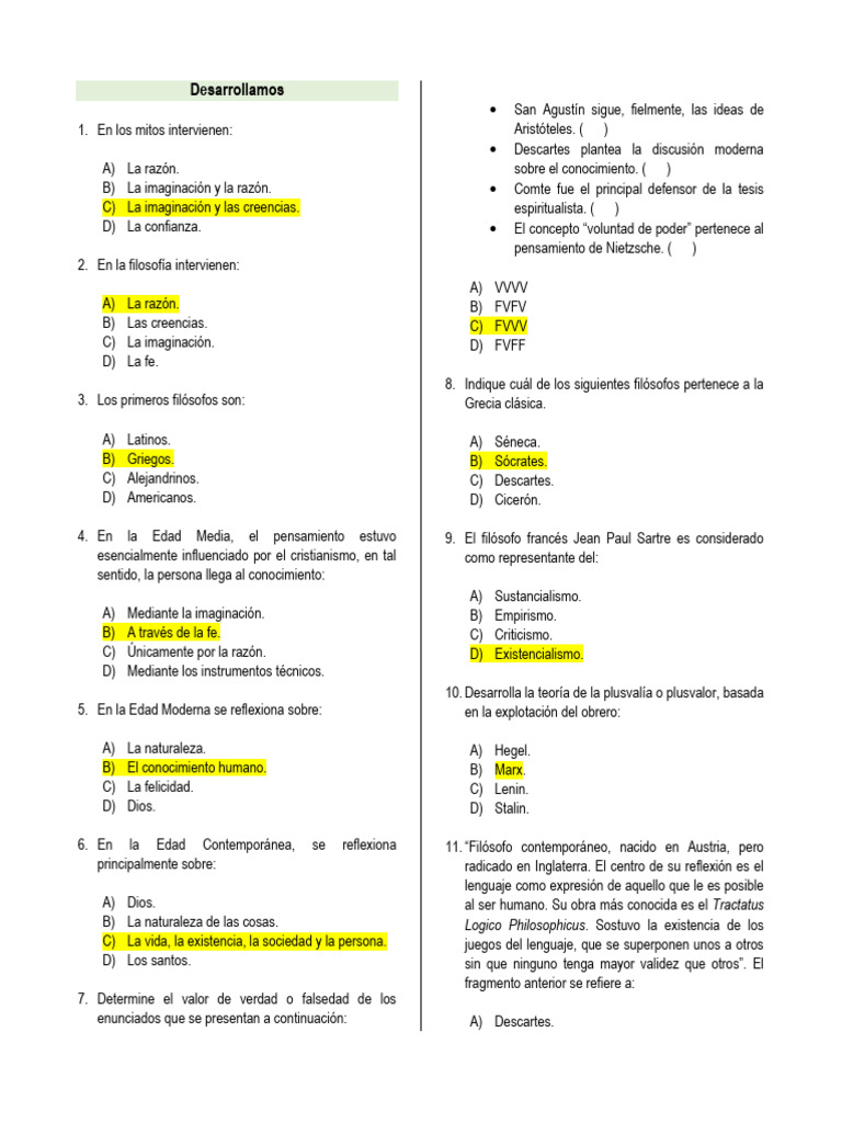 Práctica 1 | PDF | Verdad | Existencia