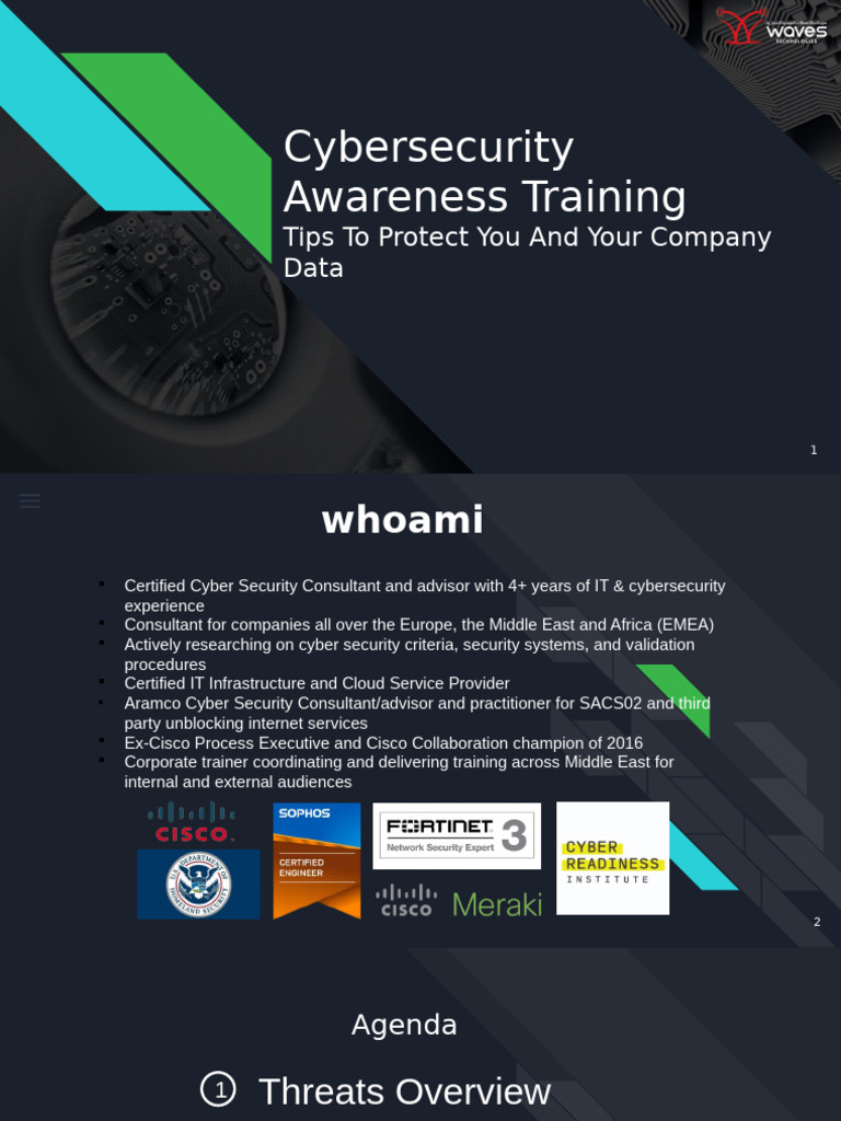 Cybersecurity Awareness Training Guide | PDF | Malware | Security
