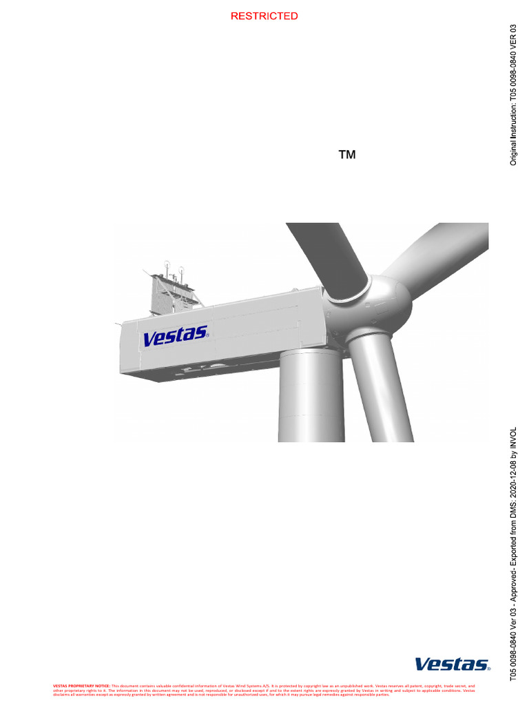 Vestas EnVentus V162-6.0 MW Specs | PDF | Wind Turbine | Wound