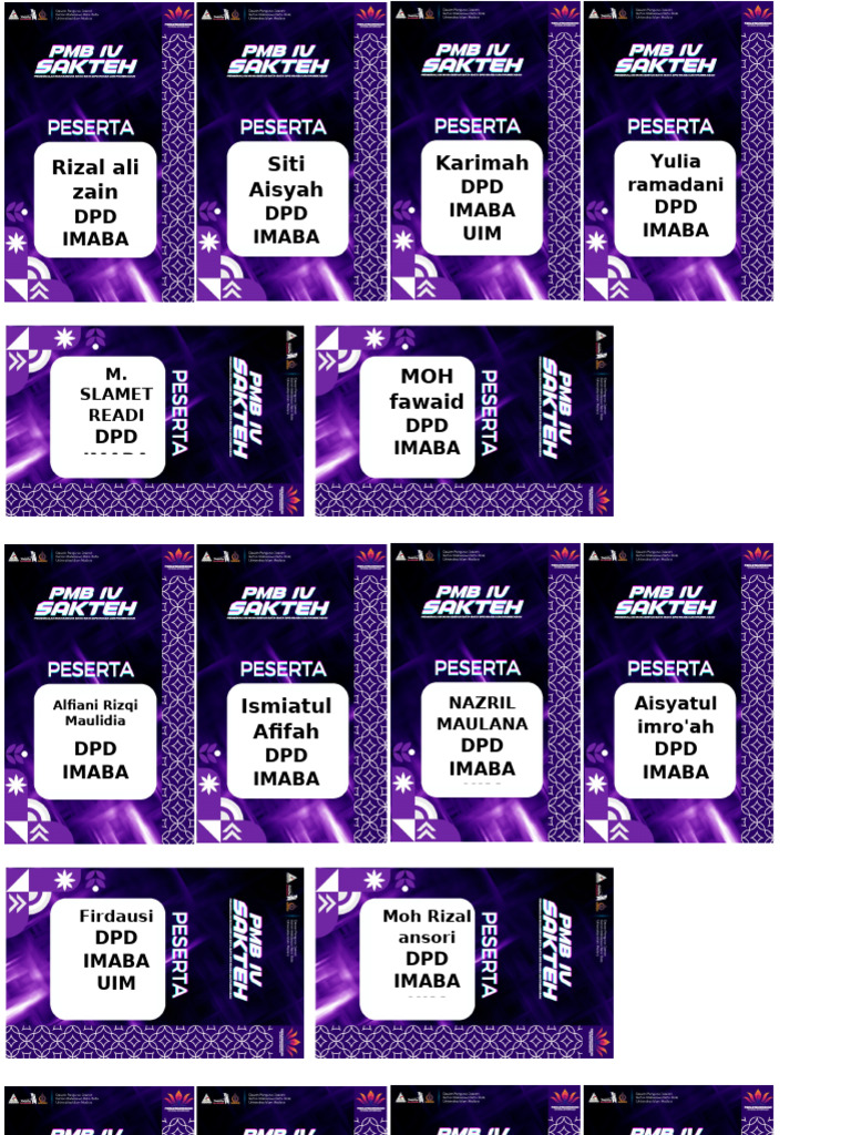 Id Card PMB 4 | PDF