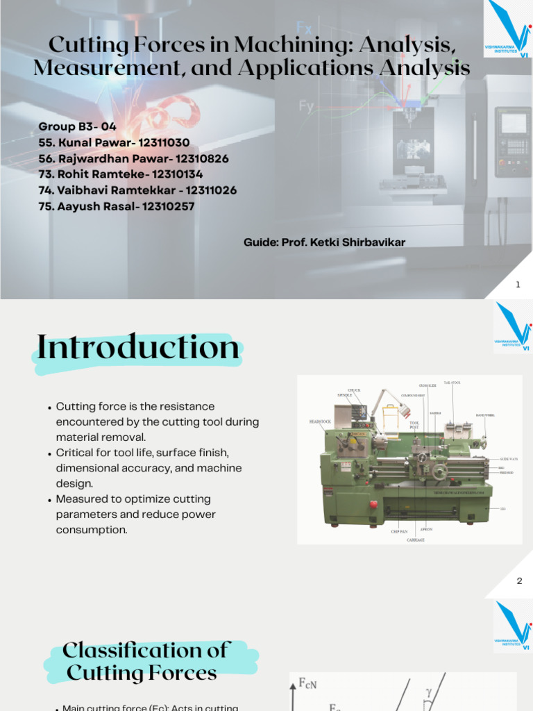 Cutting Forces in Machining Analysis, Measurement, and Applications ...