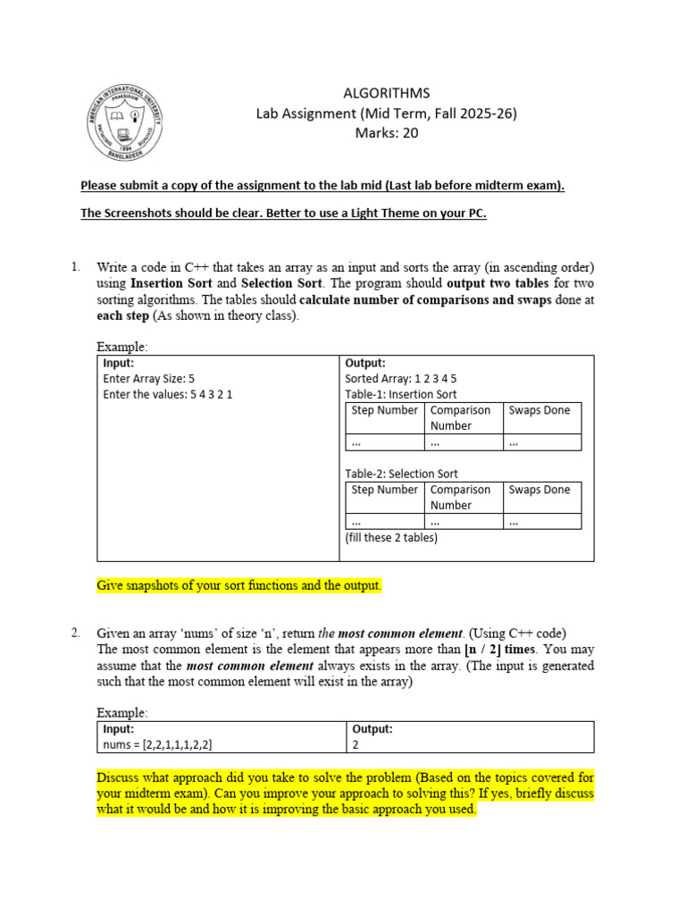 Lab Mid | PDF | Computer Science | Theoretical Computer Science