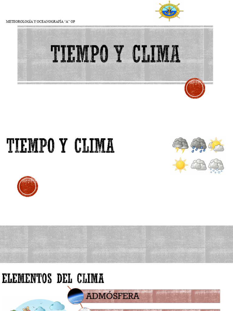 Tiempo y Clima | PDF | Atmósfera | Meteorología