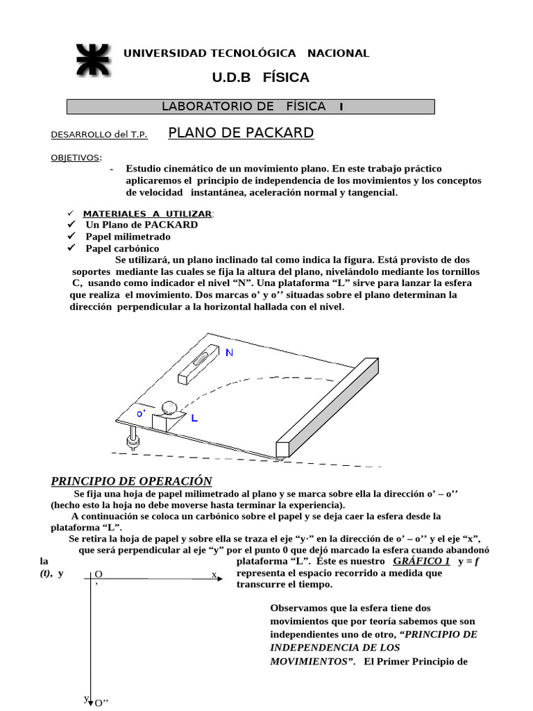 TP PLANO DE PACKARD en A4-2014 | PDF | Fuerza | Aceleración