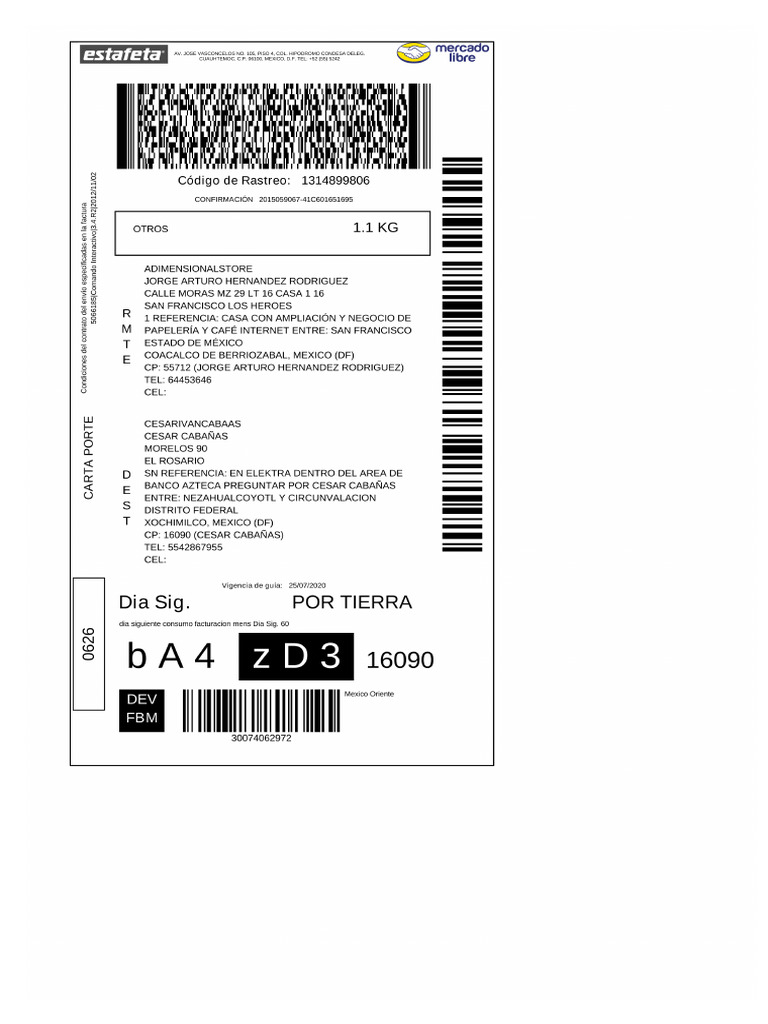 Shipment Labels 200626163110 | PDF