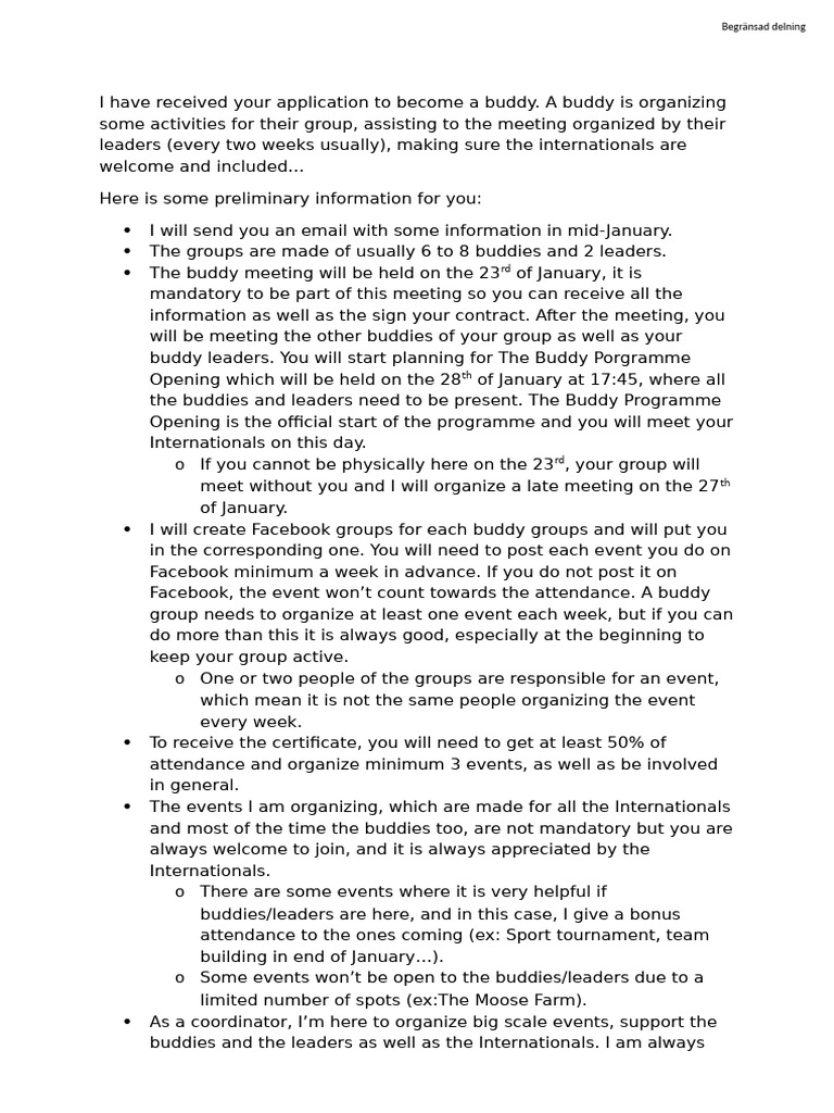 Buddy information | PDF