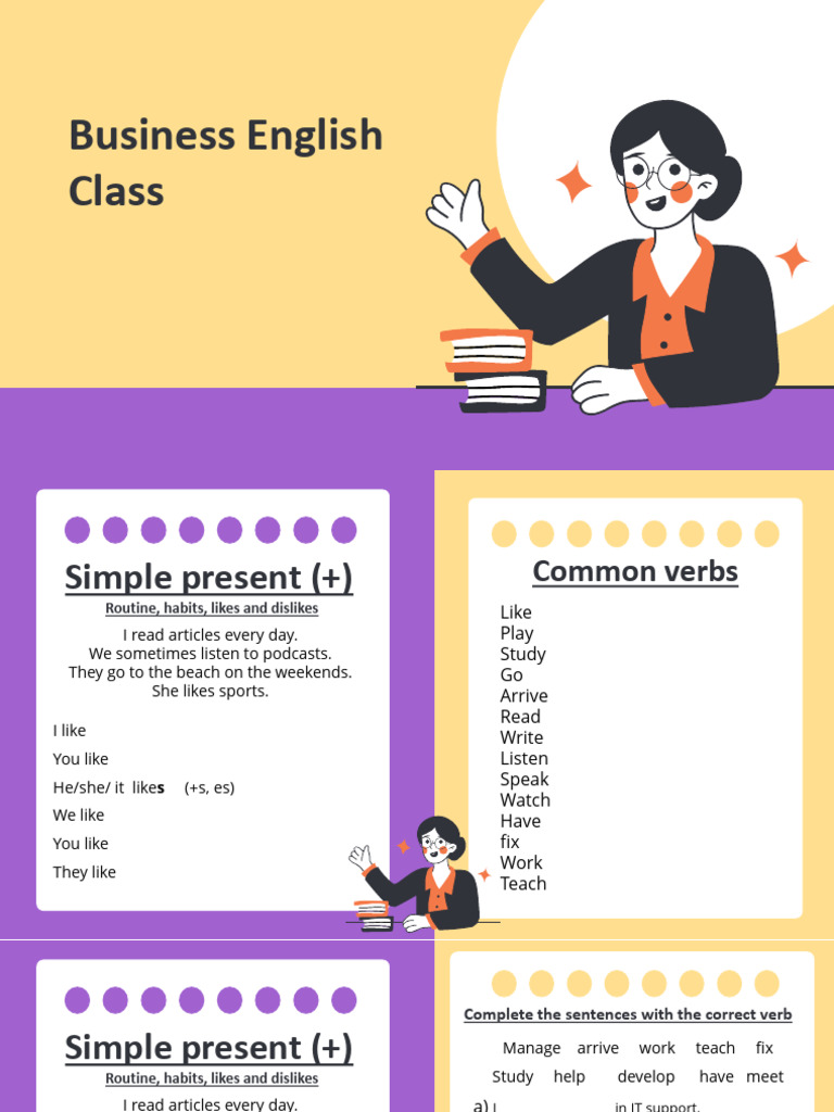Business English: Simple Present Essentials | PDF | Semantics ...