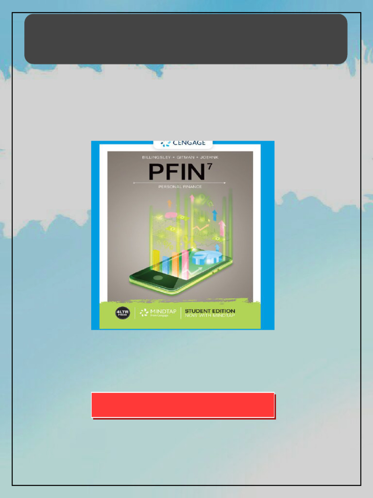 Solution Manual for PFIN, 7th Edition, Randall Billingsley, Lawrence ...