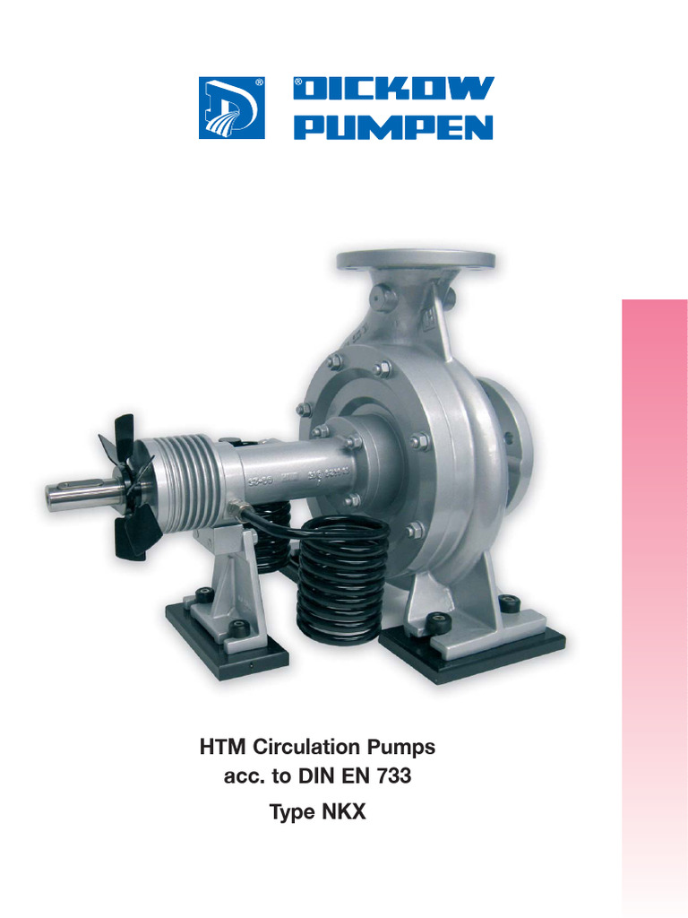 Dickow Pump Nkx En | PDF | Pump | Bearing (Mechanical)