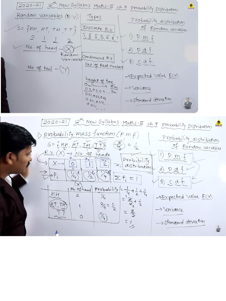 CH 7 Probability Distribution Class 12 | PDF