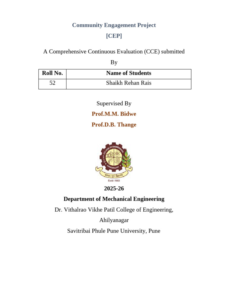 CEP Project | PDF