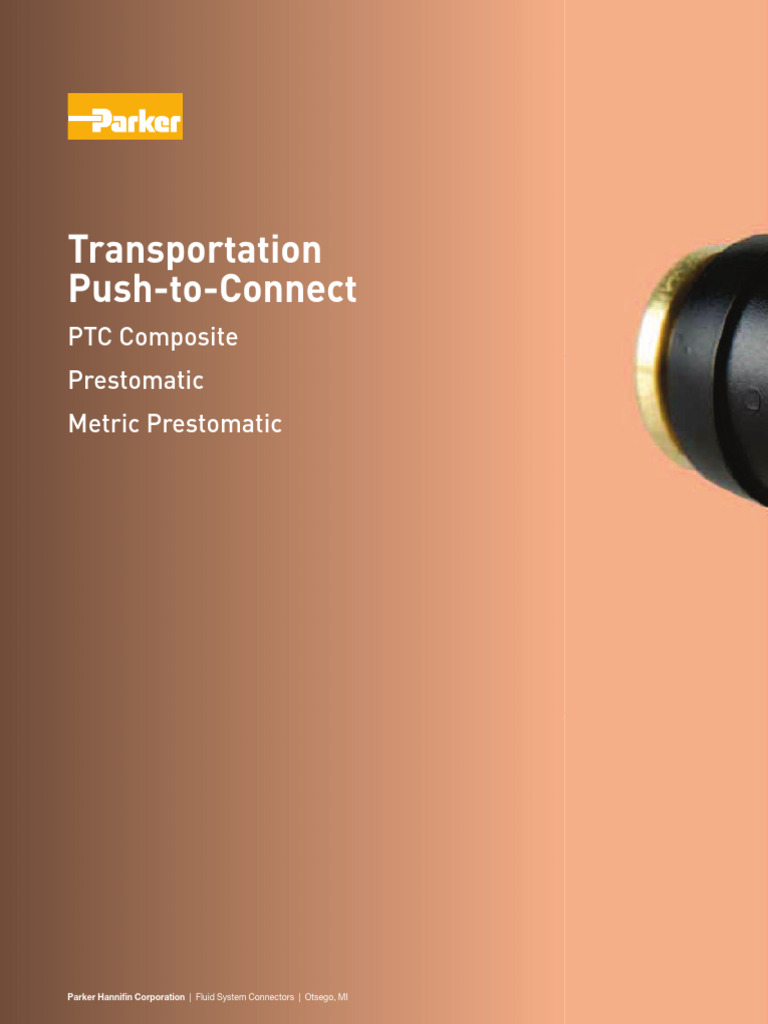 Transportation Push To Connect | PDF | Pipe (Fluid Conveyance ...