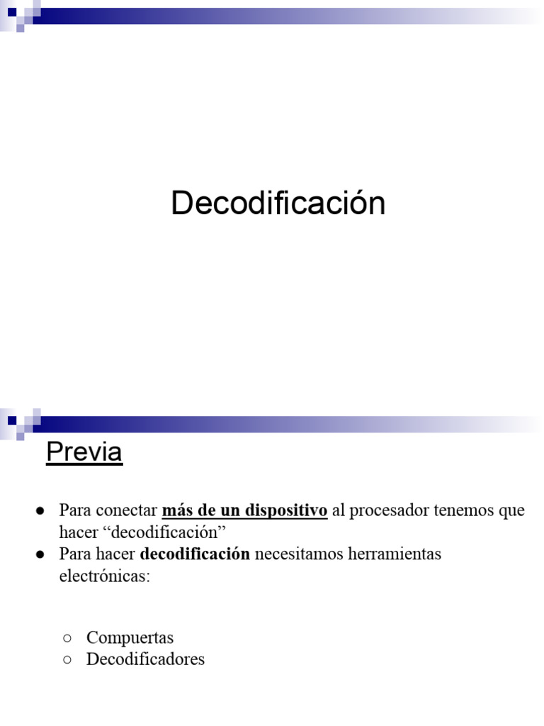 Decodificación de Hardware y Compuertas | PDF | Puerta lógica ...