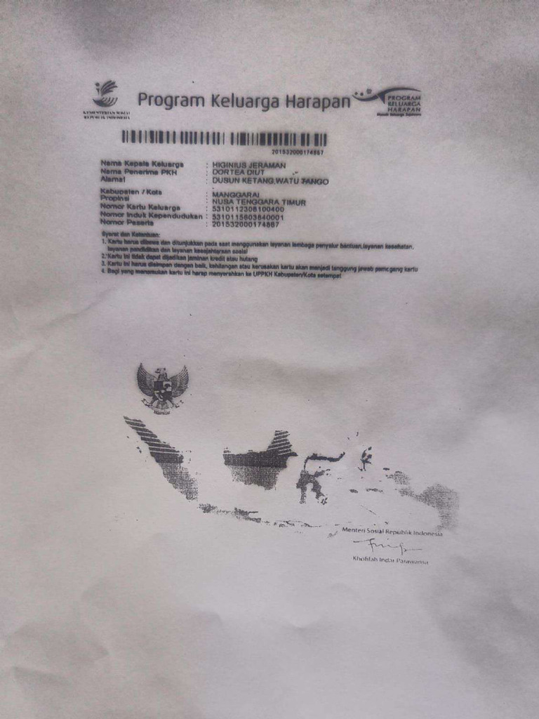 Kartu Pkh&Kip | PDF