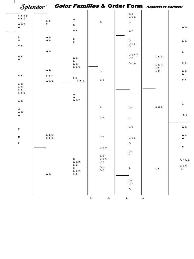 Splendor Color Families 2011 | PDF | Arco iris | Percepción visual