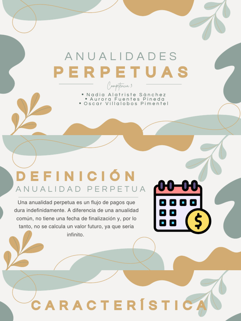 Anualidad Perpetua: Definición y Ejemplos | PDF | Interés
