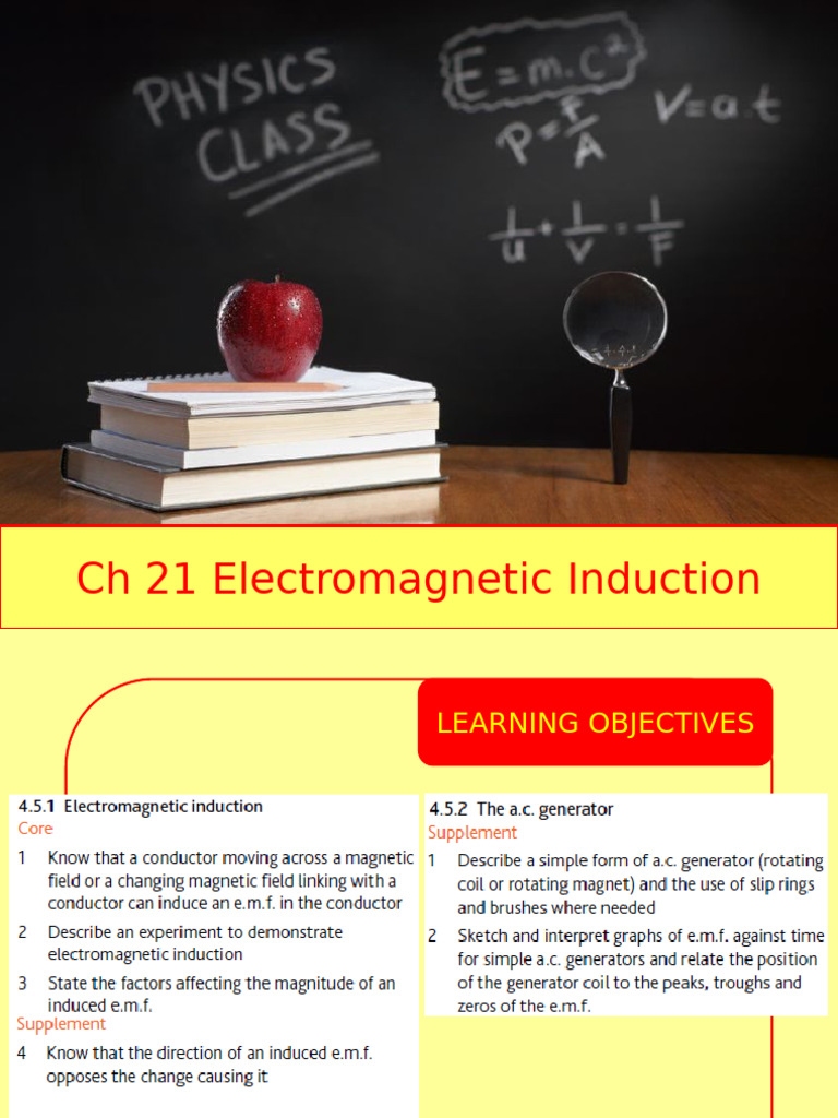 Chapter 21 Electromagnetic Induction | PDF | Electromagnetic Induction ...