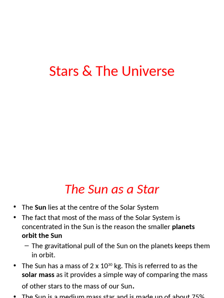 Chapter 25 Stars and The Universe | PDF | Stars | Redshift