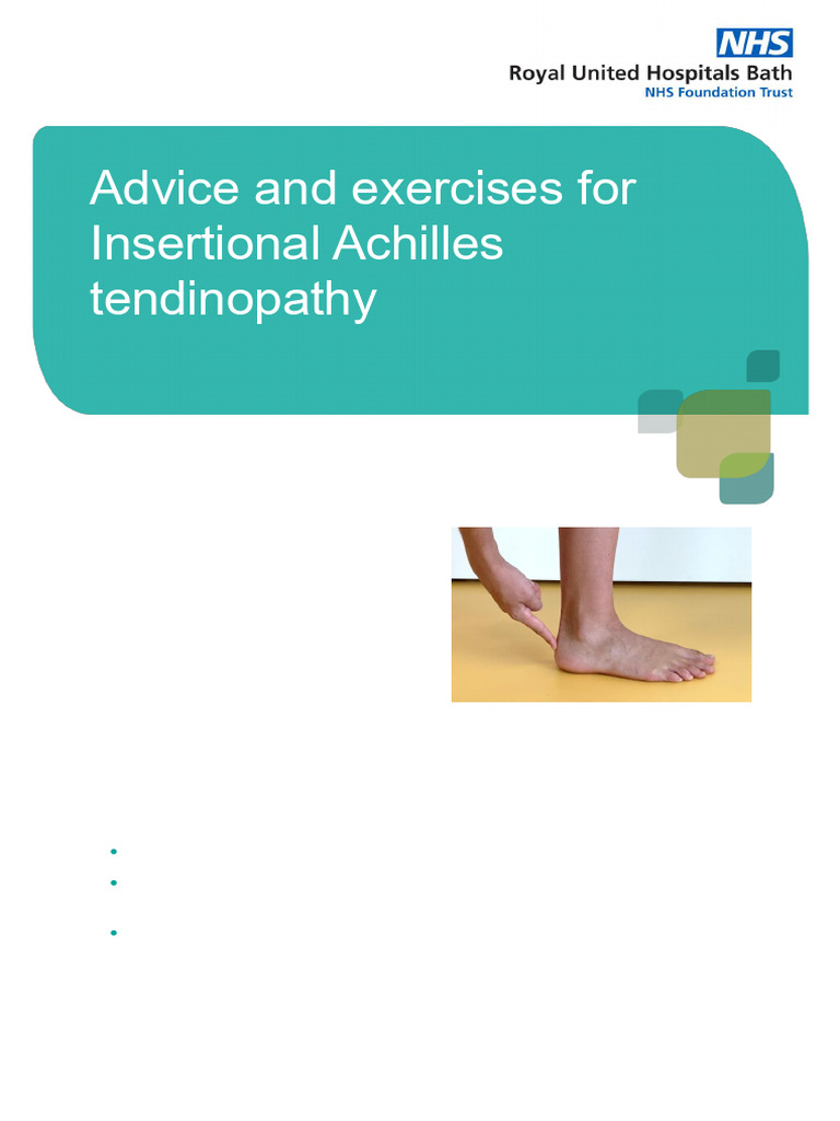 PHY053 Advice and Exercises Insertional Achilles Tendinopathy | PDF ...