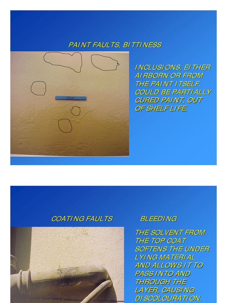 Painting Defects - Cswip Bgas | PDF | Paint | Materials