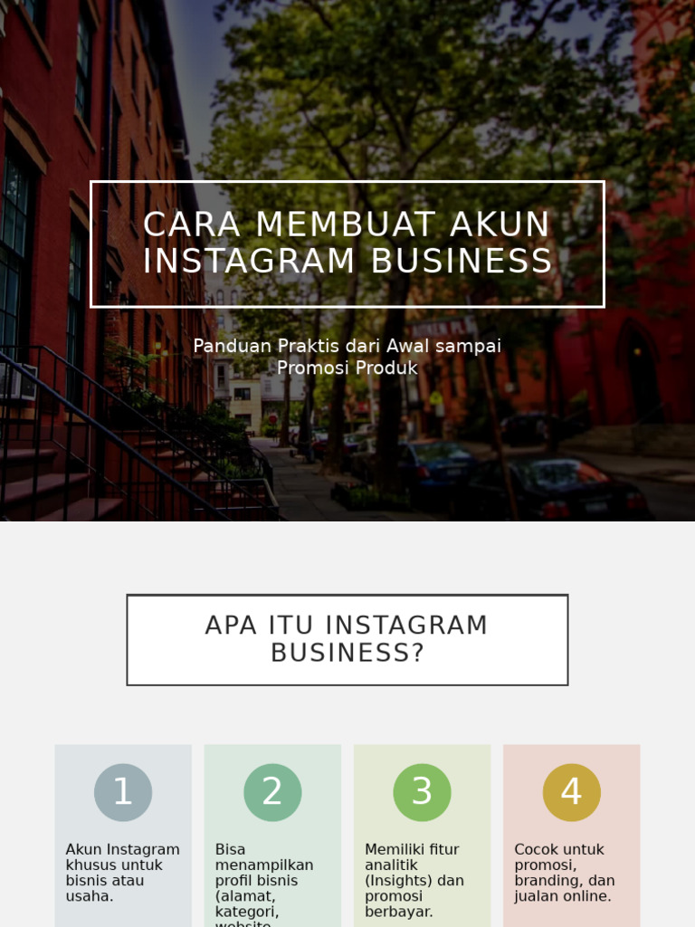 Cara Membuat Akun Instagram Business | PDF