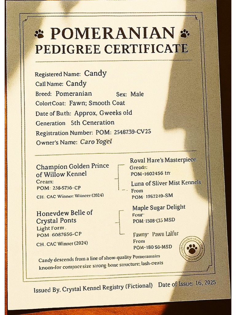 Candy's Pedigree PDF | PDF