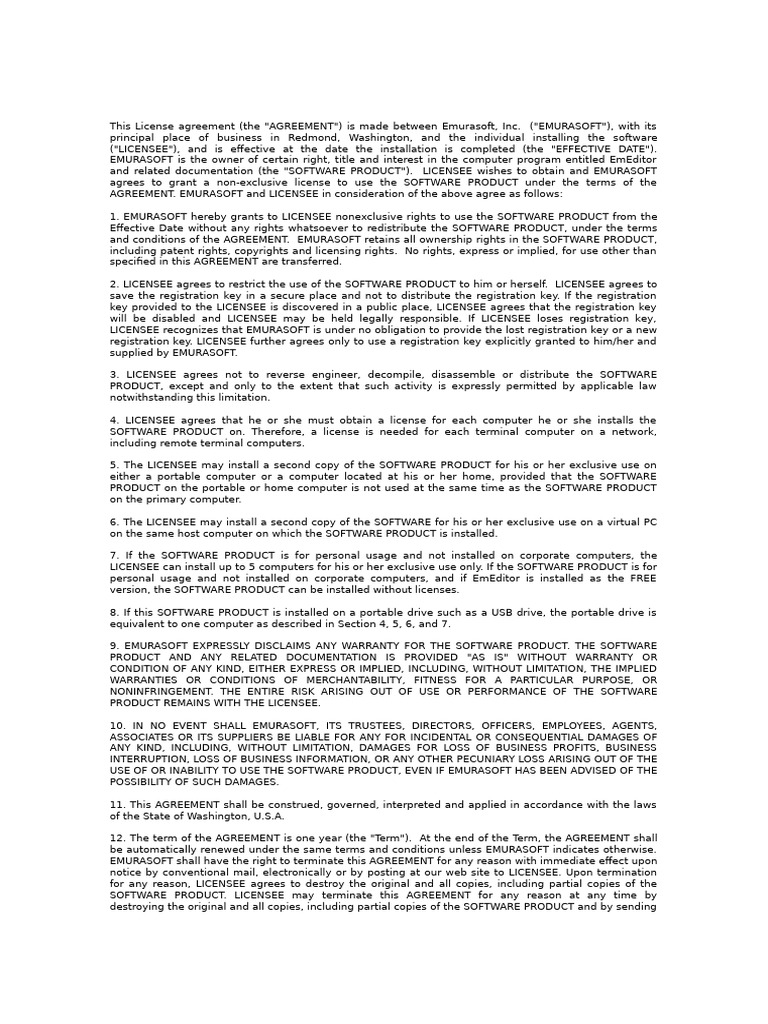 Eula e | PDF | License | Software