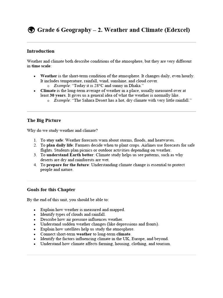 2. Weather and Climate | PDF | Rain | Weather