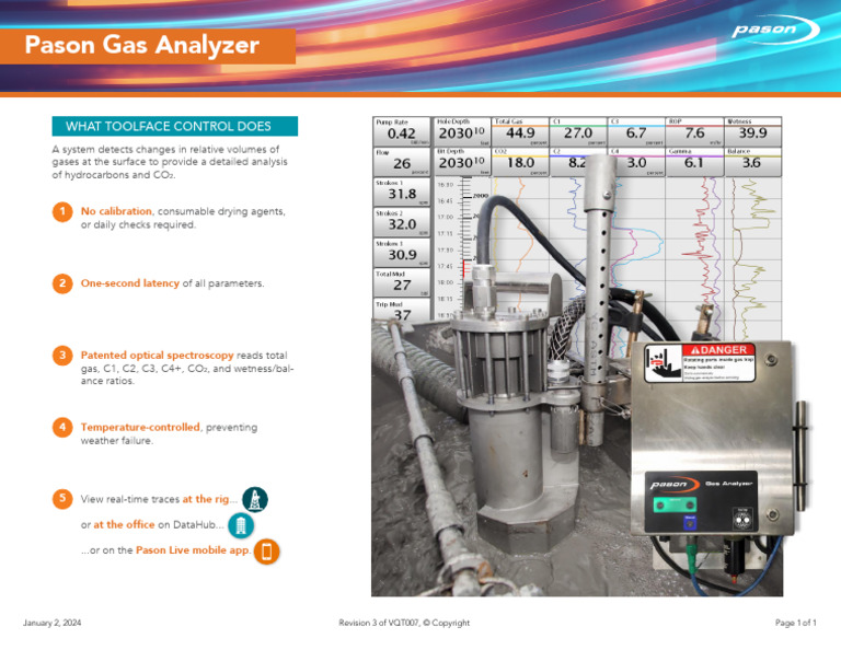 Pason Gas Analyzer Overview | PDF