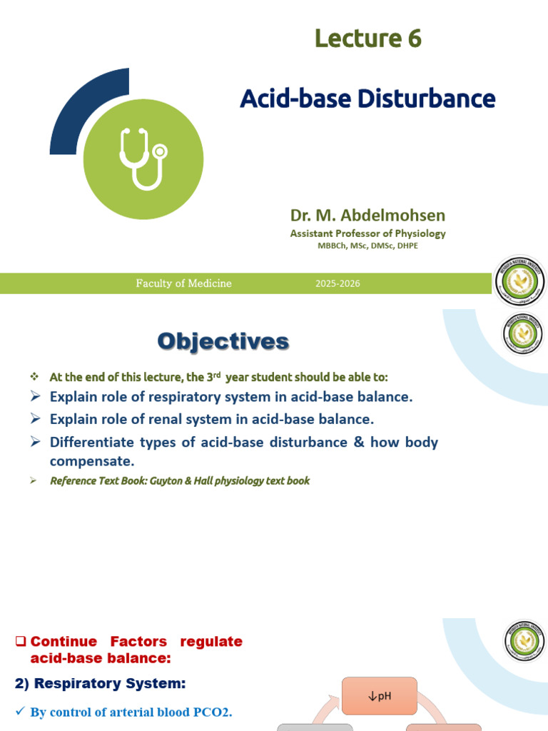 GU physio lec 6 | PDF | Kidney | Respiratory System