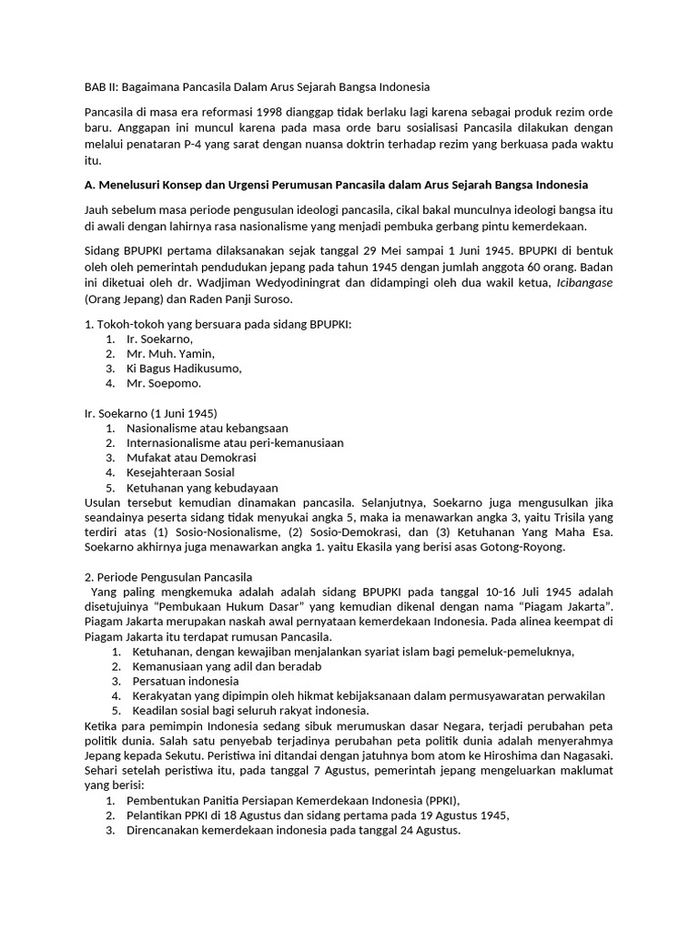 BAB II Pancasila | PDF