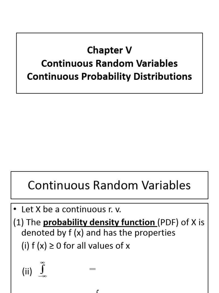 CH (5) 210 | PDF | Probability Density Function | Mathematical Objects